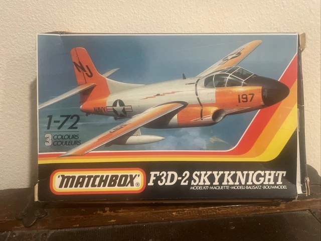 1/72 MATCHBOX #PK-134 F3D-2 Skynight, Korean War nightfighter Model Kit ...
