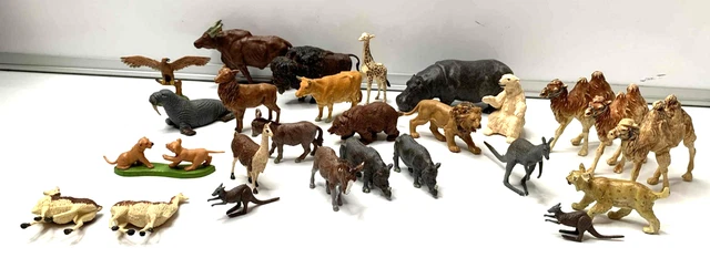 VINTAGE BRITAINS LTD Large Plastic Farm/Zoo/Wild Animal Bundle Job Lot ...