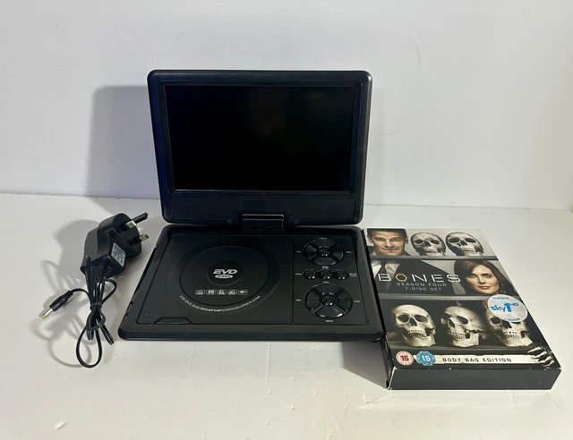 MINI PORTABLE DVD TV Player 9" HD Swivel Screen Travel Speakers, Fully ...