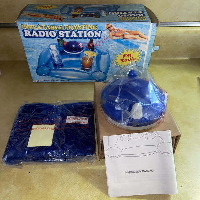 INFLATABLE FLOATING RADIO Station for Pool NEW! $9.99 - PicClick
