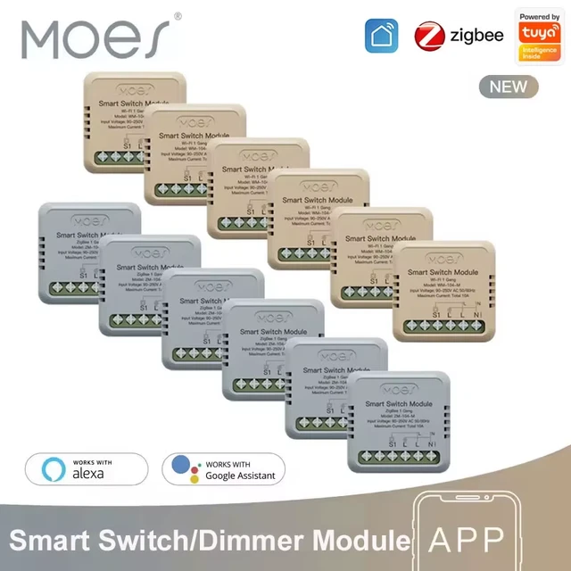 TUYA MINI WIFI/ZIGBEE Smart Switch/Dimmer Module DIY Module Light ...