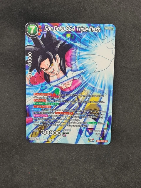 DRAGON BALL SUPER son goku ss4 , triple flash : SR BT4-003 EUR 5,00 - PicClick FR