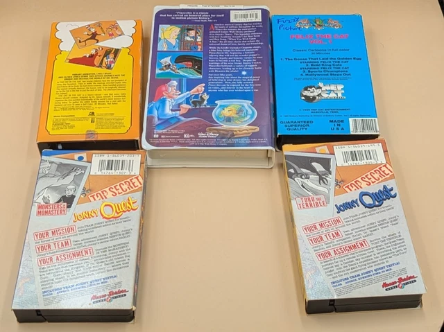 KIDS CARTOON VHS Tape Lot 5 Tapes £14.68 - PicClick UK