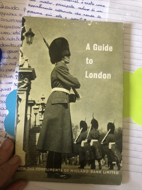 A GUIDE TO LONDON 1957 MIDLAND BANK GUIDE VINTAGE IN ENGLISH 1950s £10. ...