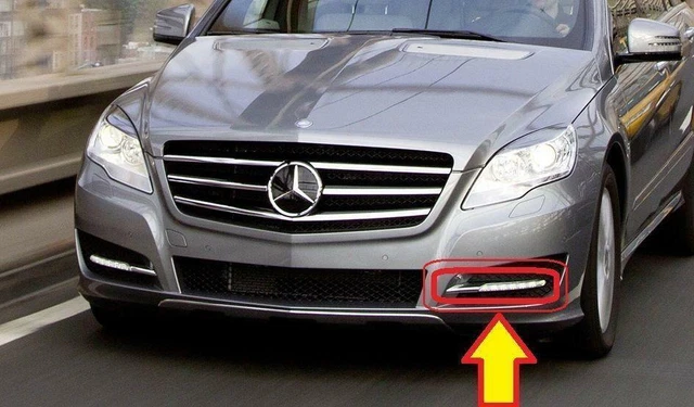 NEW GENUINE MERCEDES Benz Mb R W251 Facelift Drl Light Chrome Trim Left ...