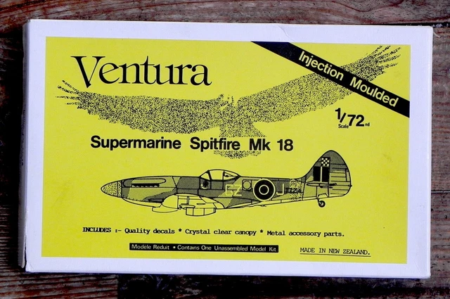 SUPERMARINE &SPITFIRE& MK.18 1/72 Ventura Model Kit (RARE) EUR 25,35 ...