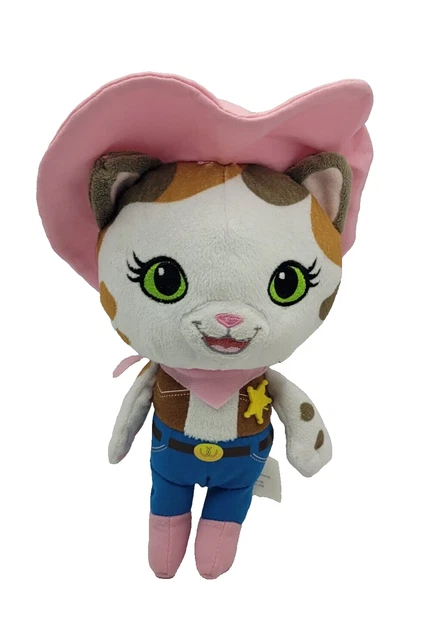 DISNEY JUNIOR SHERIFF Callie Cowgirl Cat 9"Plush Beanie Soft Toy Teddy ...