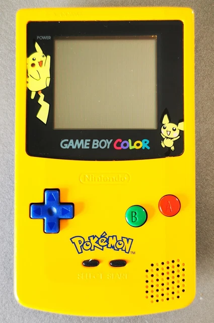 CONSOLE NINTENDO GAME Boy Color Pokémon Édition Pikachu vintage années ...