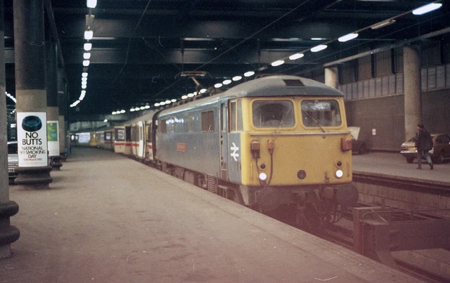 35MM NEGATIVE: AC Class 87: 87034 William Shakespeare: Euston: 1985 ...
