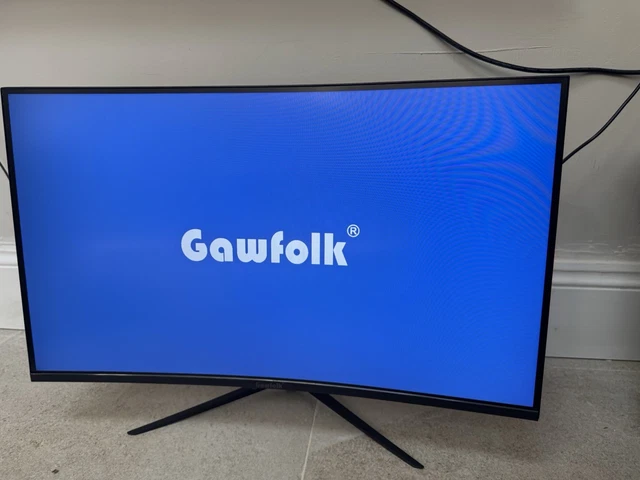 GAWFOLK 27-INCH CURVED Monitor 100Hz PC Gaming Monitor £76.76 - PicClick UK