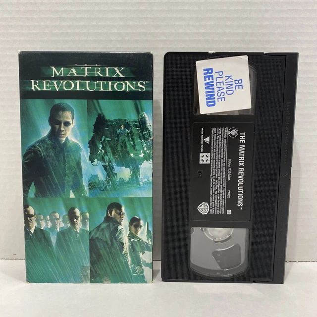 THE MATRIX REVOLUTIONS (VHS,2004 Warner Bros) Keanu Reeves $17.99 ...