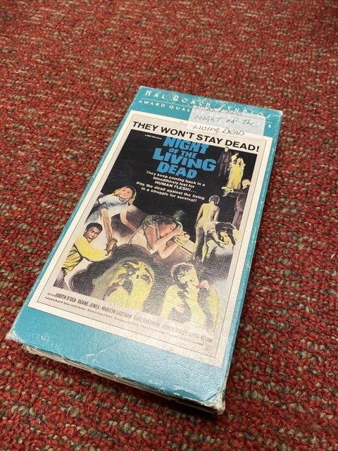 NIGHT OF THE Living Dead VHS Video Tape Hal Roach Studios Zombie Horror ...
