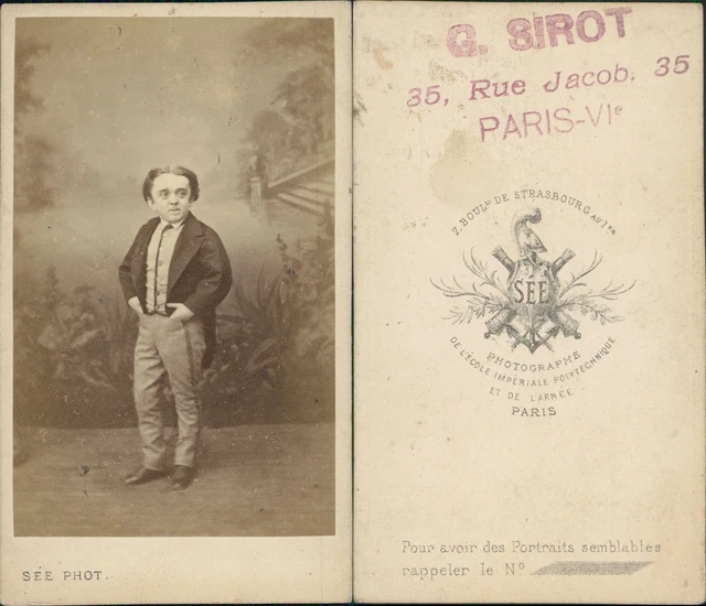 NAIN, NAINS, DWARF, freak vintage CDV albumen carte de visite, CDV ...