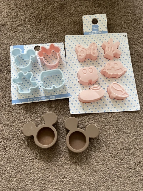 PRIMARK DISNEY MICKEY Minnie Bake Muffin Tray, Cutters & T/light ...