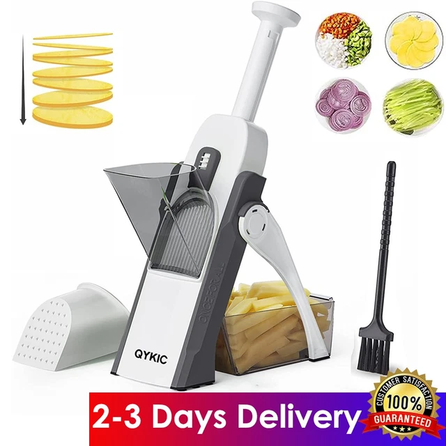4 IN 1 Slicer Adjustable Vegetable Chopper Mandoline Slicer Julienne ...