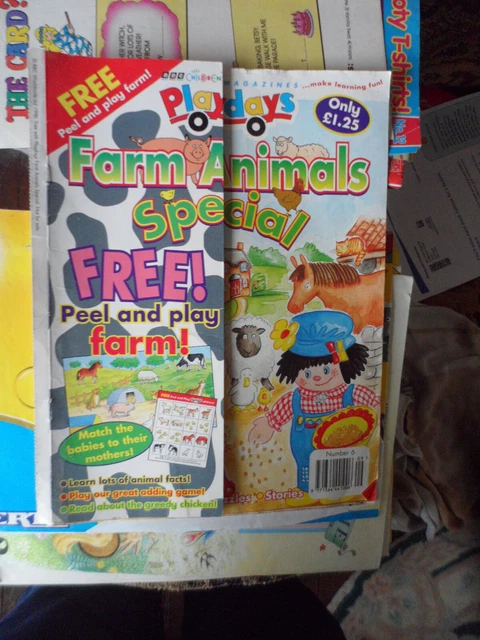 BBC PLAYDAYS FARM Animals Special Magazine 1996 Vintage Collectable ...