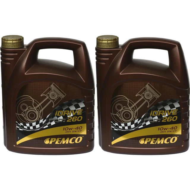 2X4 LITRES ORIGINAL PEMCO iDRIVE 260 10W-40 API SN/CF Huile Moteur ...