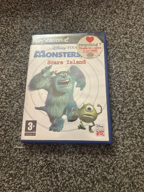 DISNEY PIXAR MONSTERS Inc Scare Island Playstation 2 PS2 Game Complete ...