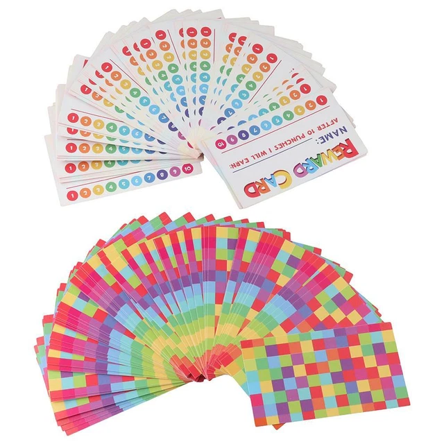 BLANK PUNCH CARDS Incentive Loyalty Cards Behavior Chart Business EUR ...