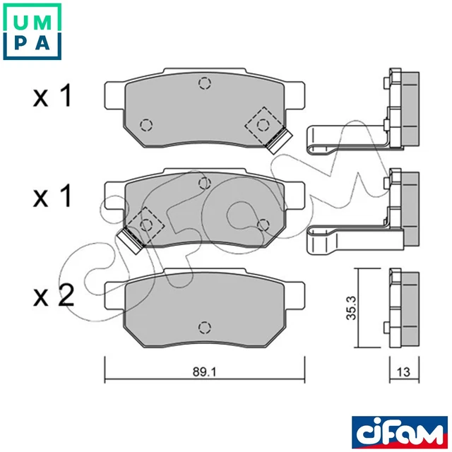 BRAKE PAD SET DISC BRAKE 822-170-1 FOR MG EXPRESS/Hatchback/Van LOTUS 1 ...