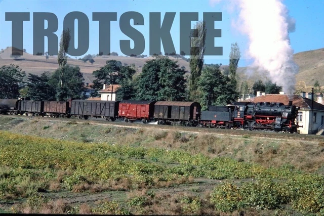 35MM SLIDE TCDD Turkey Railways Steam Loco 45003 Havsa 1977 Original ...