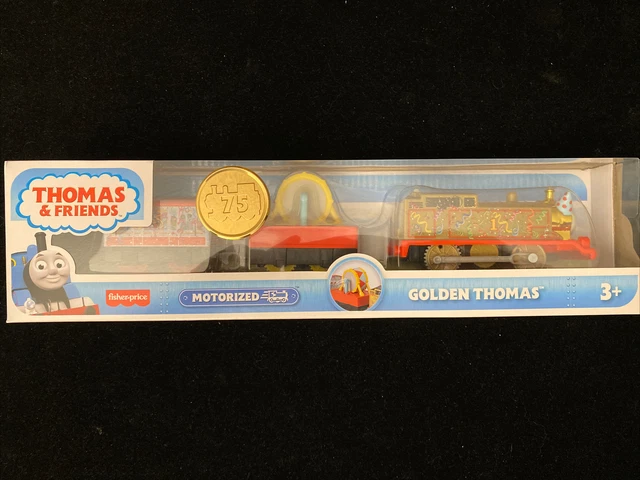 THOMAS & FRIENDS TrackMaster Motorized Golden Thomas Engine New Sealed ...