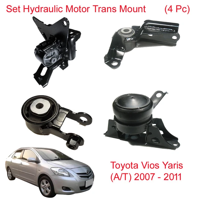 SET HYDRAULIC ENGINE Motor Trans Mount For Toyota Vios Yaris (A/T) 2007 ...