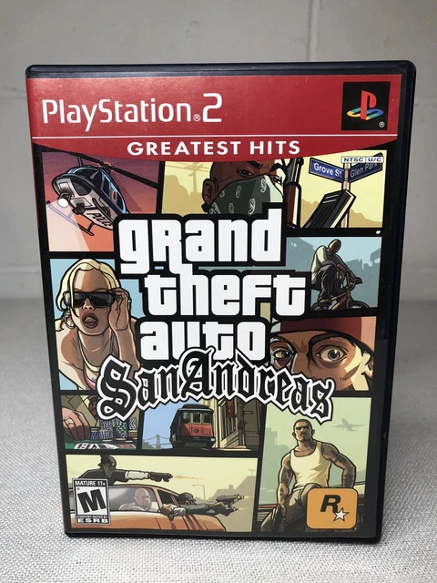 GRAND THEFT AUTO GTA San Andreas PlayStation 2 PS2 Complete in Box (No ...
