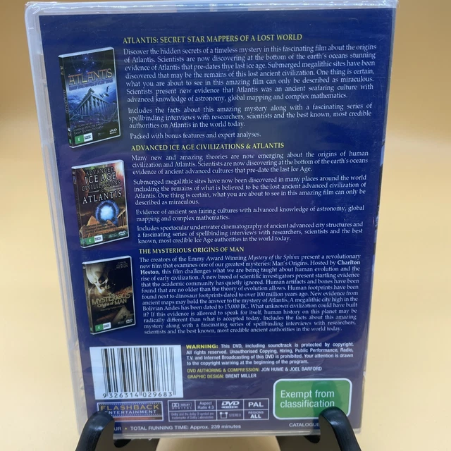 ATLANTIS DVD SECRET Star Mappers Lost World (3 DISC) R0 All Brand New & Sealed $16.00 - PicClick AU