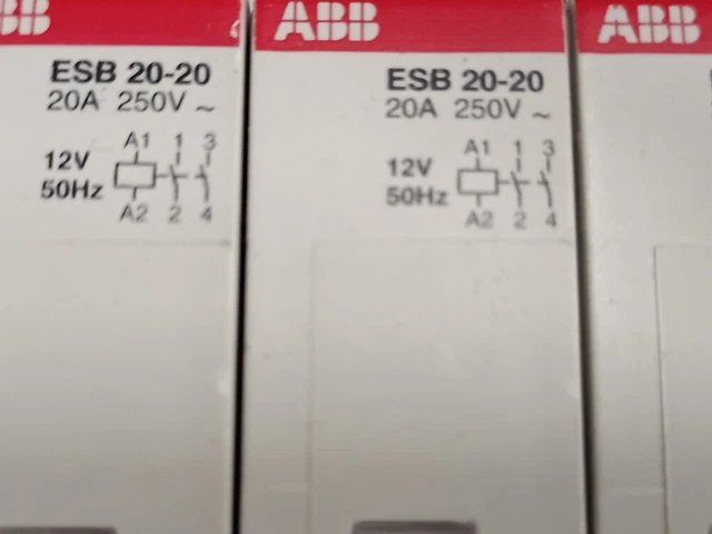 TELERUTTORE MODULARE 1 modulo ABB ESB 20-20 12V -ESB20-20 230V-LEGRAND ...
