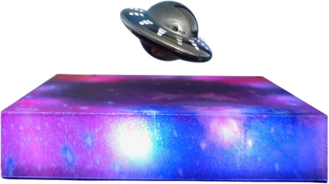 MAGNETIC LEVITATION UFO Lamp 360° Floating Desk Decor Color-Changing ...