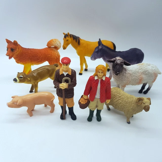 FARMERS' AND FARM Animals Plastic Figures Bundle ELC AAA & Generic £10. ...