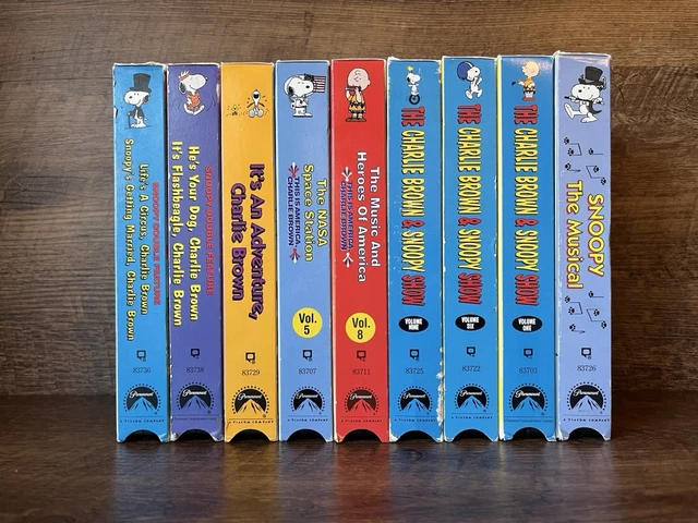 SNOOPY CHARLIE BROWN PEANUTS VHS LOT Shows Fully Tested Very Good Ships ...