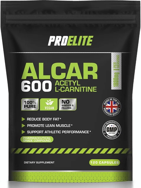 ACETYL L CARNITINE Capsules - 1800Mg per Serving | 120 Capsules Vegan ...