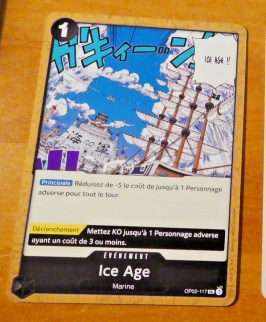 ONE PIECE CARD Game Carte Francaise Ice Age Op02-117 Fr Jcc Mint EUR 4 ...