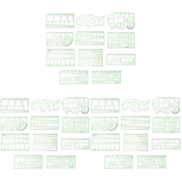 ENGINEERING DRAFTING RULER Universal Ruler Drafting Templates Plastic ...