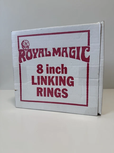 ROYAL MAGIC 8 Inch Linking Rings 8 Rings Fun Inc Vintage USA NEW Open ...