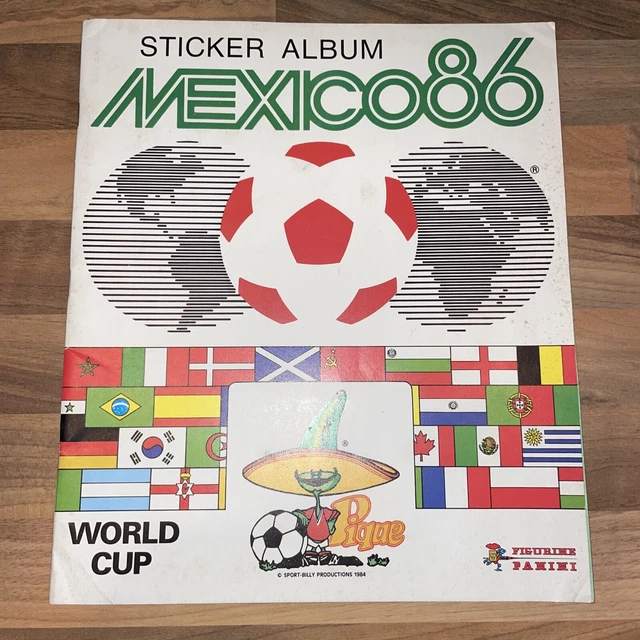 PANINI MEXICO 86 world cup sticker album Incomplete Only 6 Stickers In ...