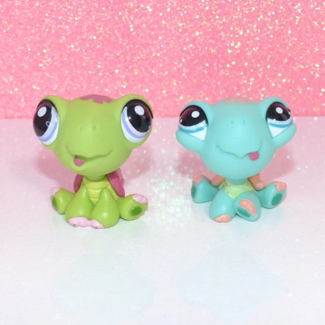 LOT AUTHENTIC LITTLEST LPS petshop 1885 1887 tortue turtle pet shop ...