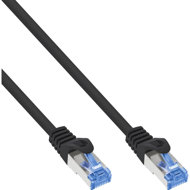 3X INLINE® CAVO patch, Cat.6A, S/FTP, TPE (LSZH), CCA, nero, 7,5 m EUR ...