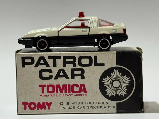 VINTAGE TOMICA NO. 48 Mitsubishi Starion Police Car Patrol Car Tomy ...