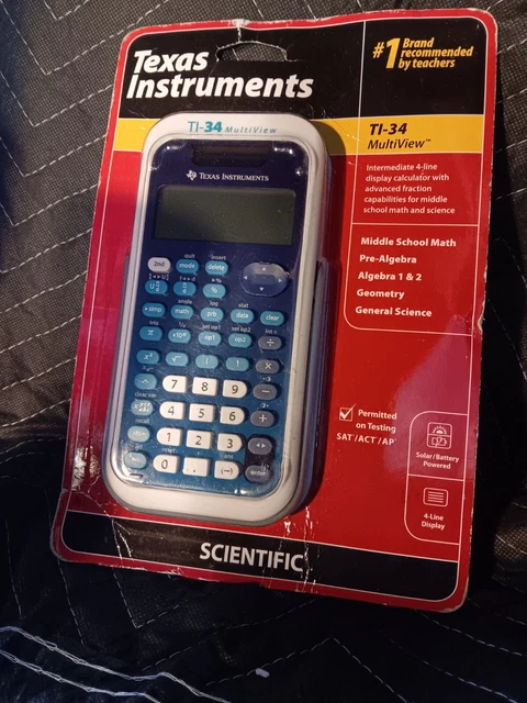 TI-34 MULTIVIEW SCIENTIFIC Calculator 4-line display with advanced ...