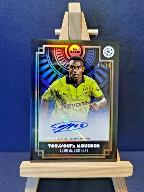 2023 TOPPS UEFA Champions League YOUSSOUFA MOUKOKO Borussia Dortmund ...