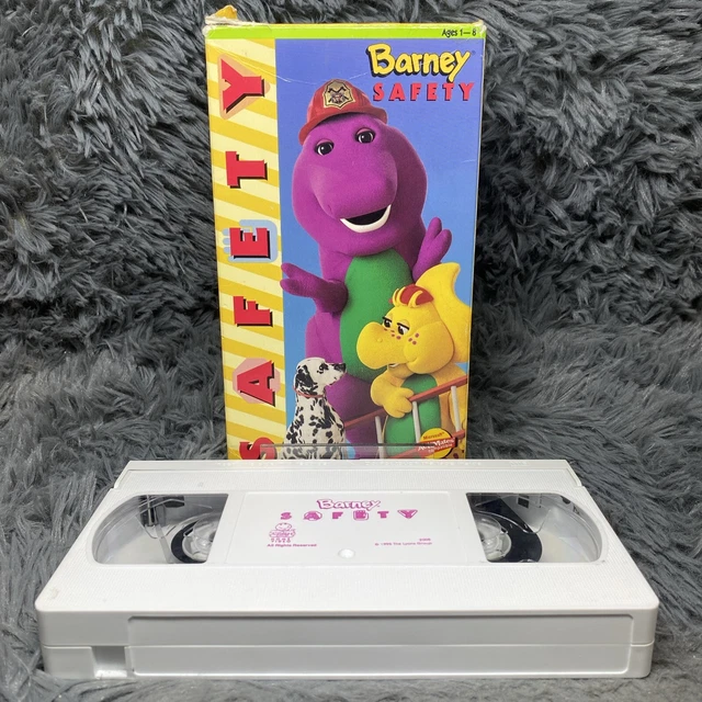 BARNEY SAFETY VHS Home Video Tape 1995 Lyons Group Sing-Along Songs ...