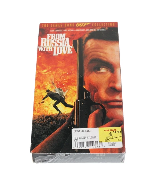 FROM RUSSIA WITH Love VHS James Bond 007 Sean Connery Watermark Sealed ...
