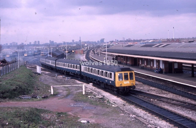 BR CLASS 115 DMU West midlands Set T407 Original Railway Slide £1.99 ...