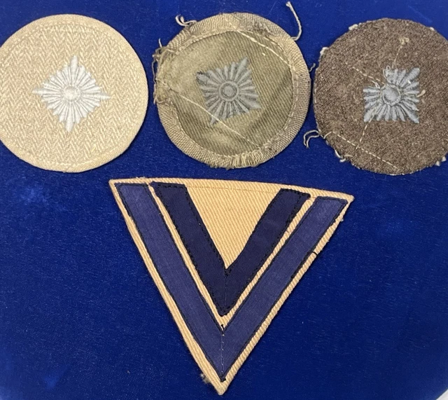 ORIGINAL WWII GERMAN Army Enlisted Rank Insignia Uniform Patches £19.65 ...