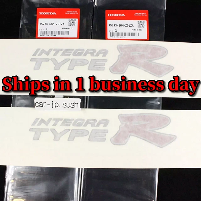 HONDA ORIGINAL RSX Integra DC5 Type R Logo Rear Side Decal Sticker SET ...