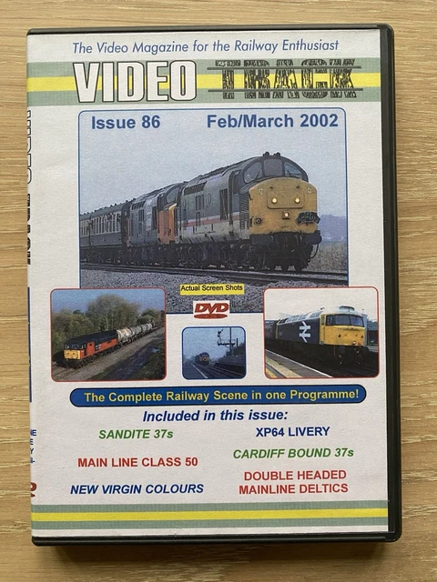VIDEO TRACK RAILWAY DVD 2002 British Rail Diesel Electric Class 37 47 ...