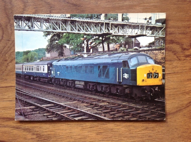 BRITISH RAIL CLASS 45 Diesel Electric Train at Scarborough RP Postcard ...
